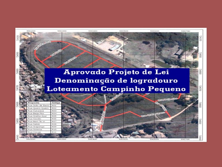 Câmara aprova projeto para denominação de logradouro — Câmara Municipal ...